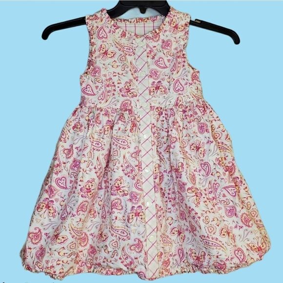 Vintage | Dresses | Hpvintagereversible Pink Paisley Plaid Dress | Poshmark